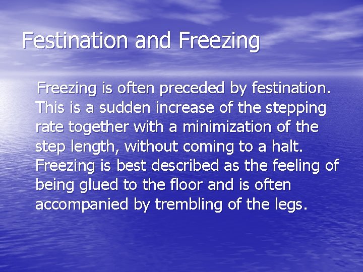 Physiotherapy in Parkinsons Principles of Physiotherapy Early ...