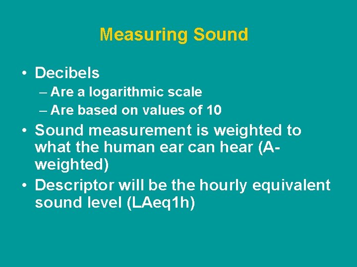Implementing Noise Compatible Land Use Lesson 1 Roadway