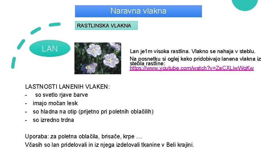 SEDAJ BOMO NEKAJ UNIH UR NAMENILI TEKSTILU Ve