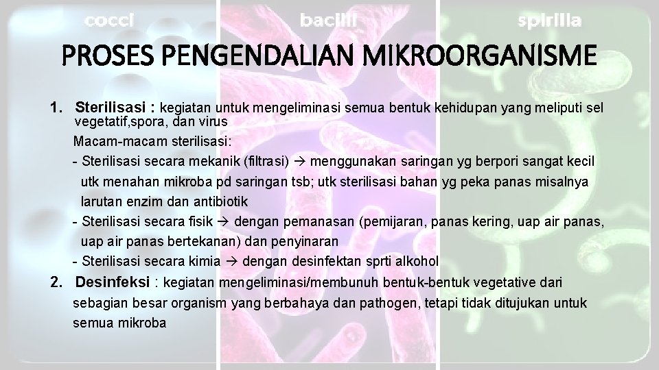 ISOLASI IDENTIFIKASI DAN PENANGANAN MIKROORGANISME SUMBER MIKROBA Sumber