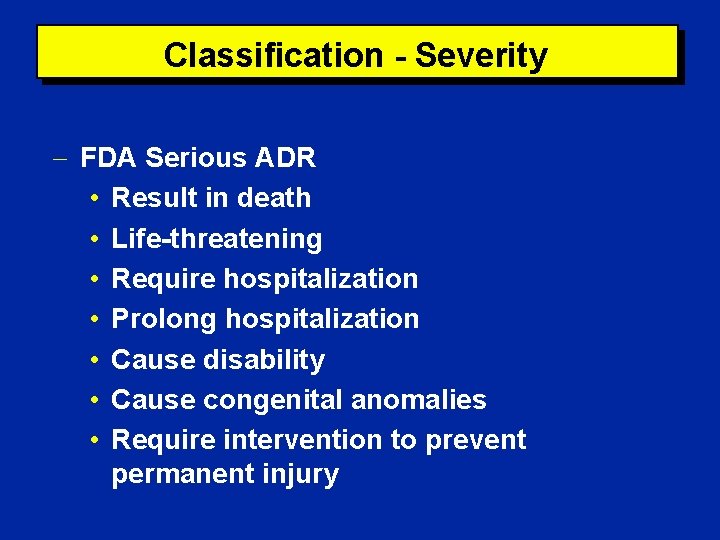 Clinical Analysis of Adverse Drug Reactions Karim Anton