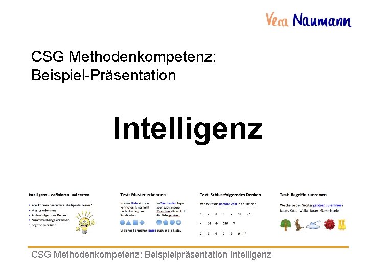 CSG Methodenkompetenz BeispielPrsentation Intelligenz CSG ...