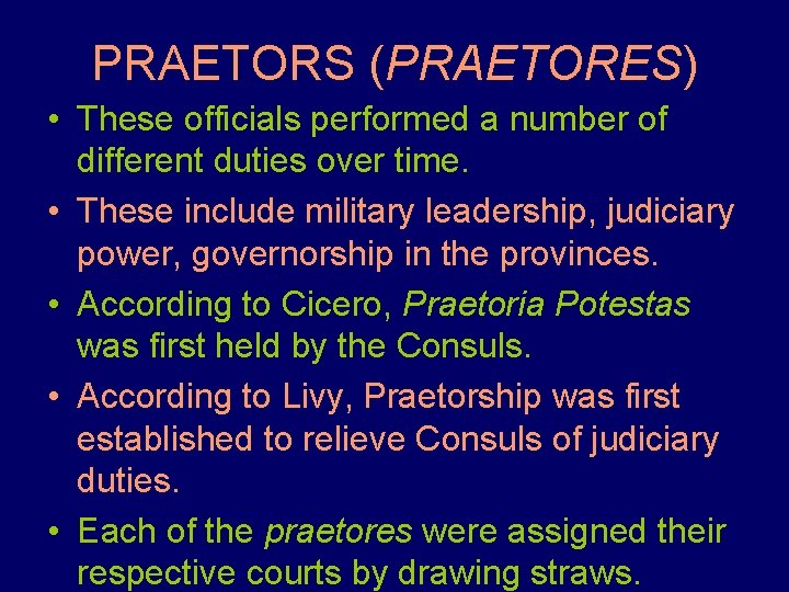 THE EARLY REPUBLIC BICAMERAL The Roman senate is