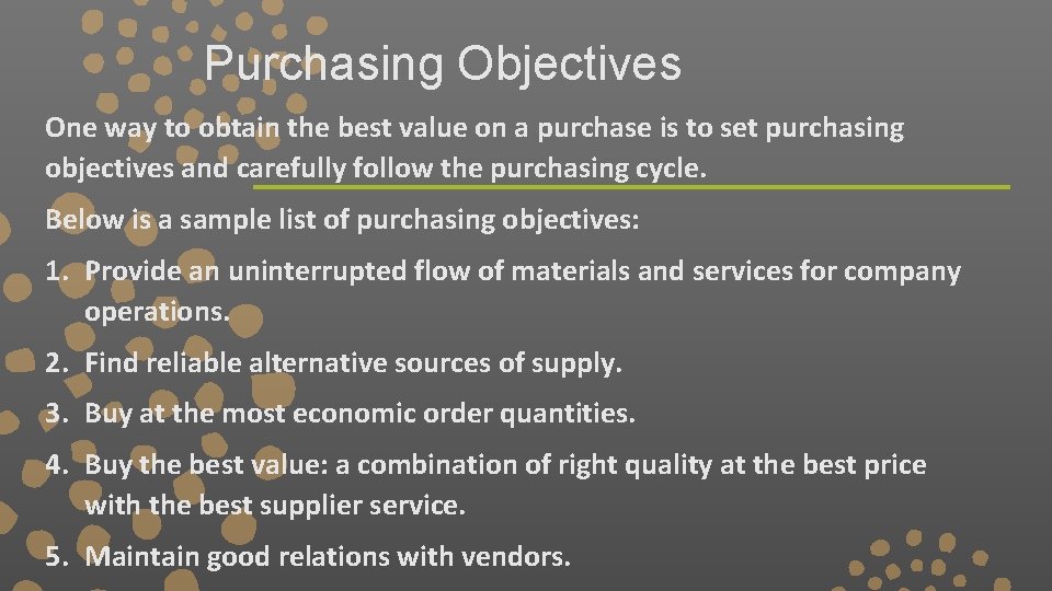 Principles of Business Finance Objective 4 02 Implement