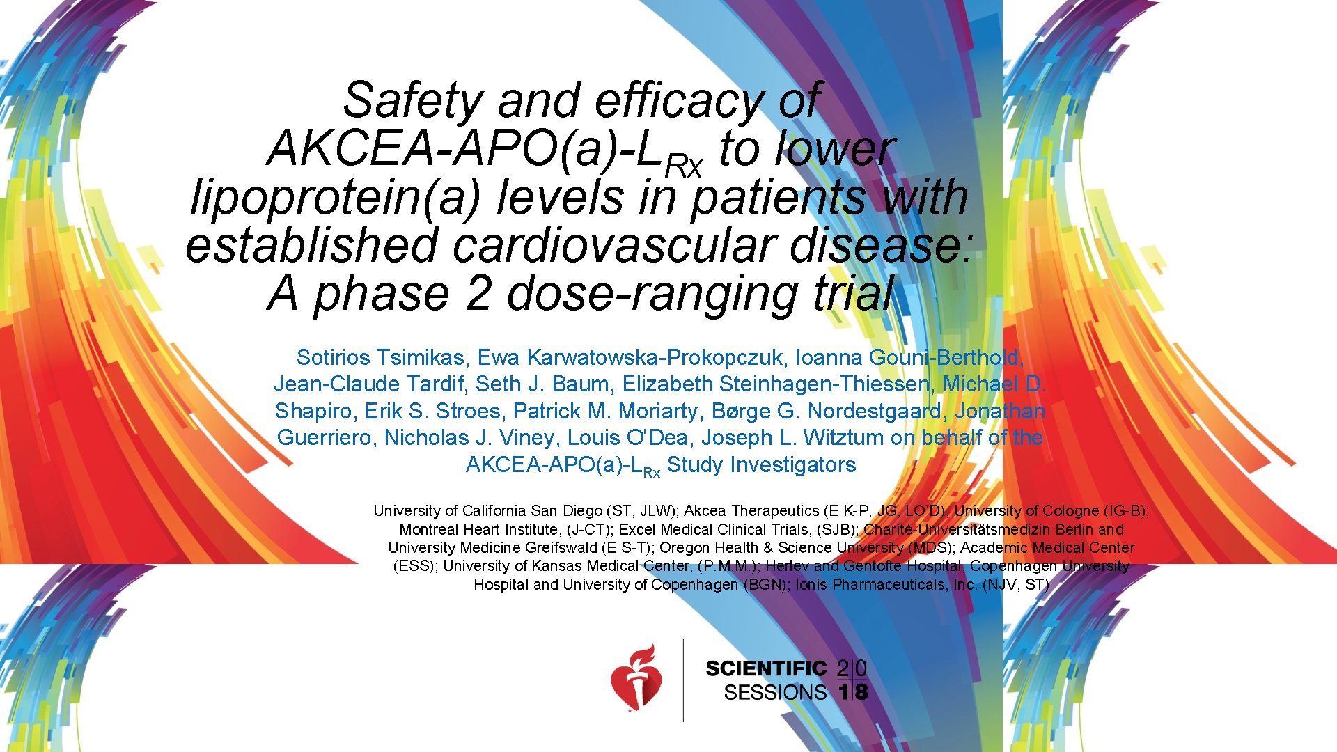 Safety and efficacy of AKCEAAPOaLRx to lower lipoproteina