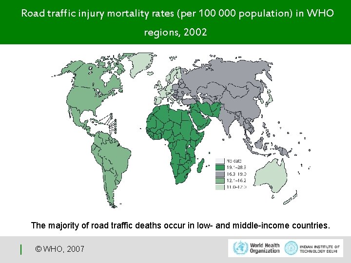 Unit 1 Magnitude and impact of road traffic