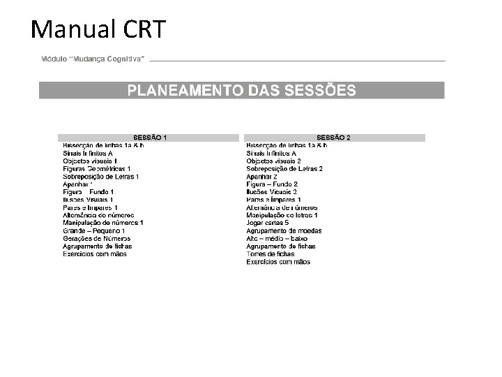 REMEDIAO COGNITIVA NA PSICOSE Filipa Palha Sumrio Dfices