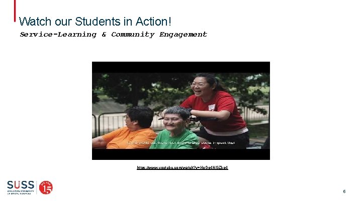 Experiential Learning Programmes Graduation Requirements for SUSS Fulltime