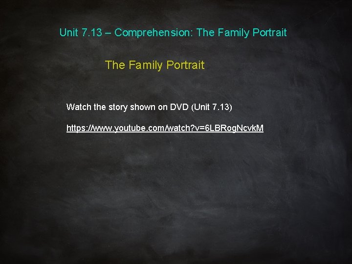 ASL Class 62215 Unit 7 13 Comprehension The