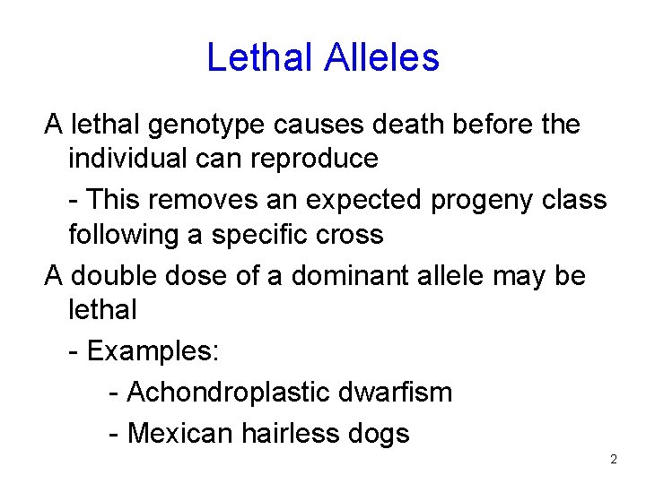 Exceptions to Mendels Law Mendels traits showed two