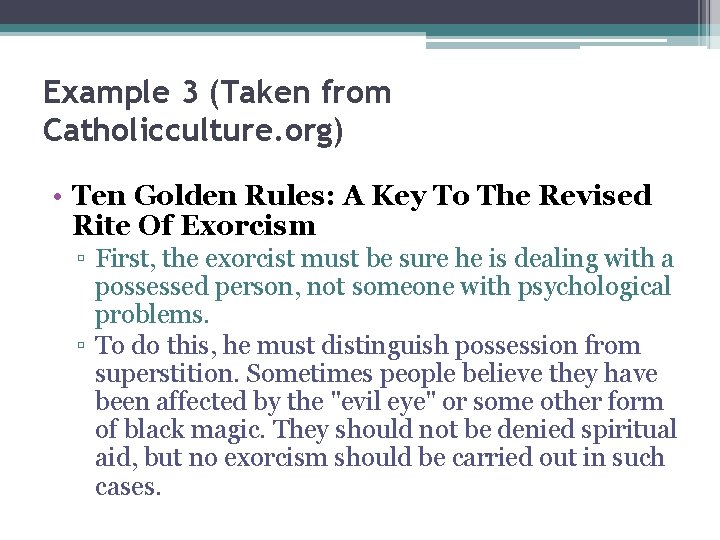 Exorcisms What do they look like today Contrast