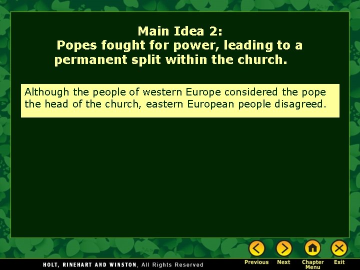 Chapter 10 The Later Middle Ages Section Notes