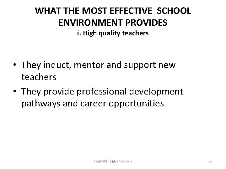 LEADERSHIP IN A CHANGING SCHOOL ENVIRONMENT By Caswell