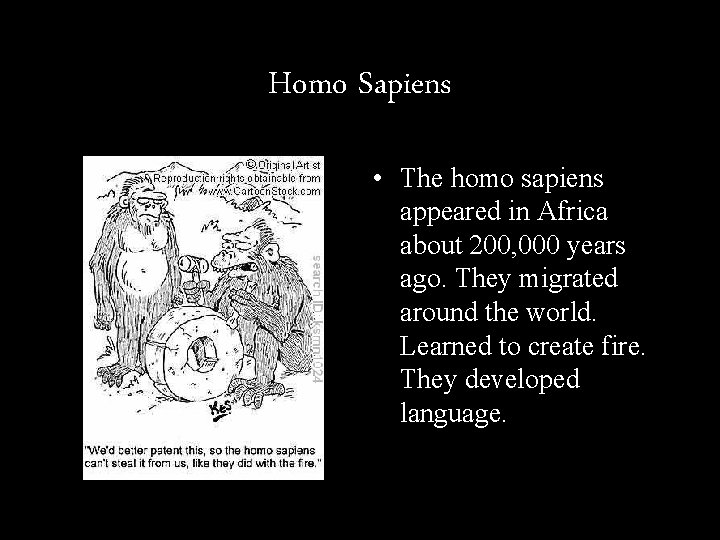 Early Humans BY Nathan Mitteer Near 4 to