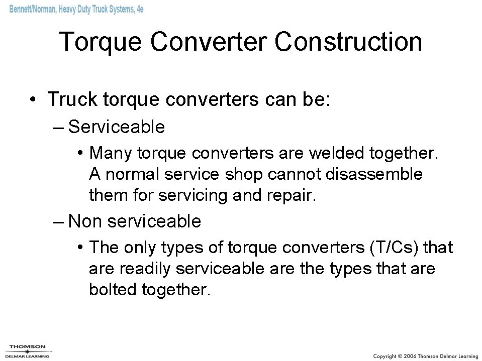 Chapter 17 Torque Converters Objectives 1 of 2