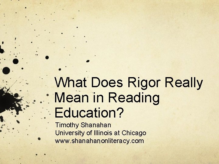 What Does Rigor Really Mean in Reading Education