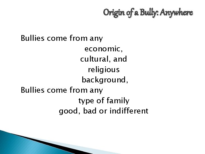 Bullying In person and On the internet BULLYING