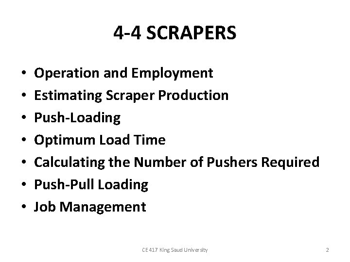 Chapter 4 Loading and Hauling Part 3 CE