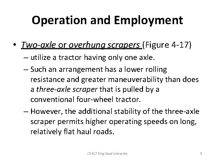 Chapter 4 Loading and Hauling Part 3 CE