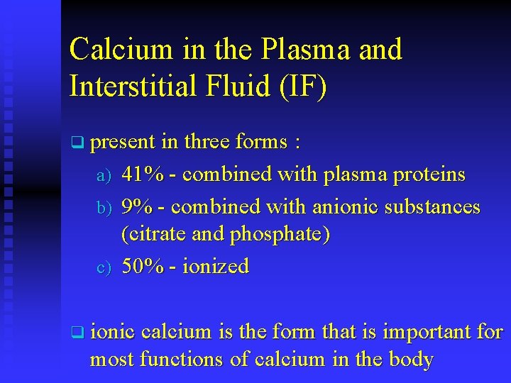 Parathyroid Hormone Calcitonin Calcium and Phosphate Metabolism Prof
