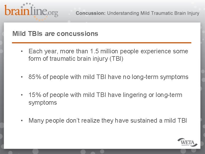 Concussion Understanding Mild Traumatic Brain Injury Moderated by