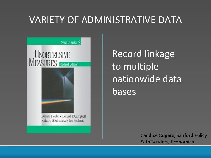 The Dunedin Longitudinal Study 1 Dunedin New Zealand