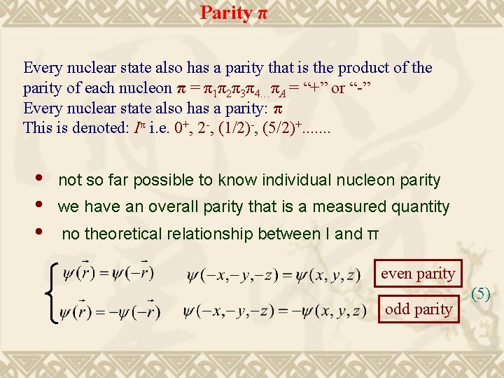 Chapter 5 Intrinsic Properties of a Nucleus Total