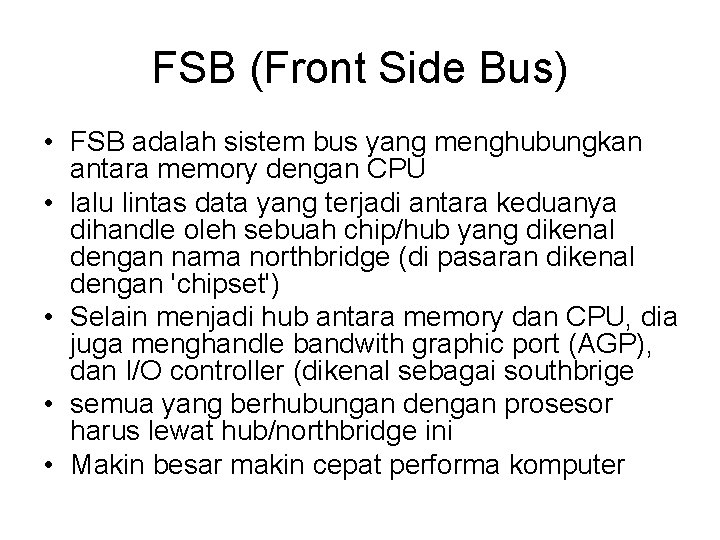 Jenis dan Operasi Dasar Memori IstilahIstilah Intel Core