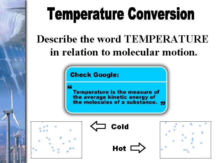 Fill in the chart below using your Earth