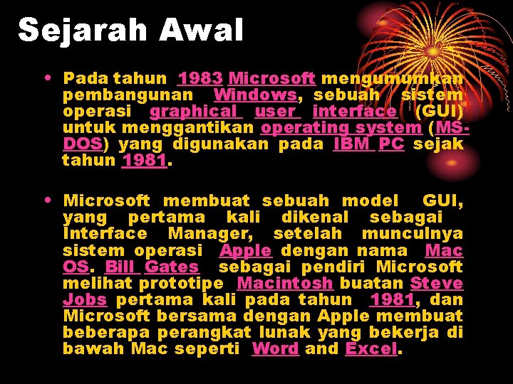 Sejarah dan Perkembangan Microsoft Windows Sejarah Awal Pada
