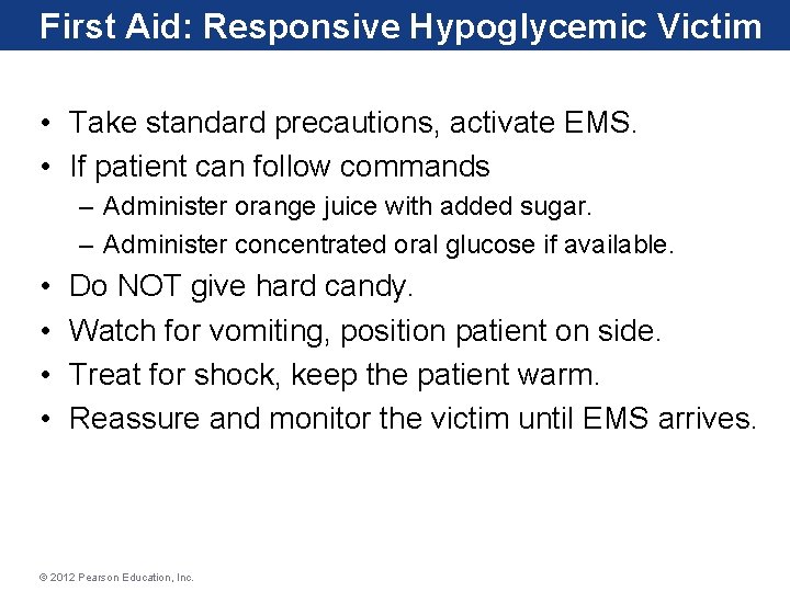 Chapter 18 Diabetic Emergencies Slide Presentation prepared by