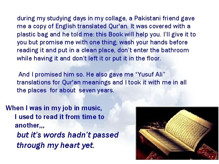 Mahdi Bray tells his story saying during my