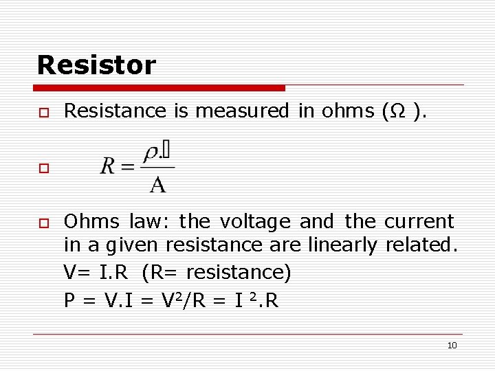Chapter Three Electrical Concepts Components 1 Basic Units