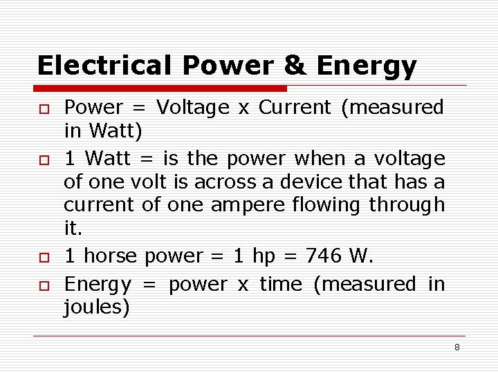 Chapter Three Electrical Concepts Components 1 Basic Units