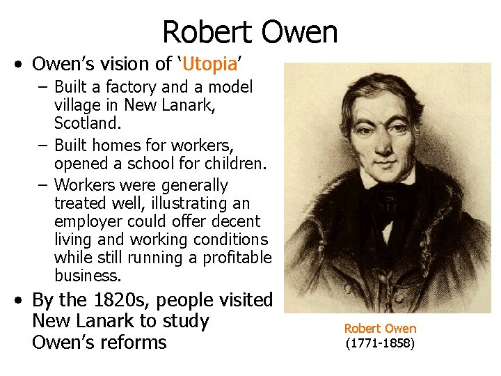 Reforming the Industrial World Was there a Need