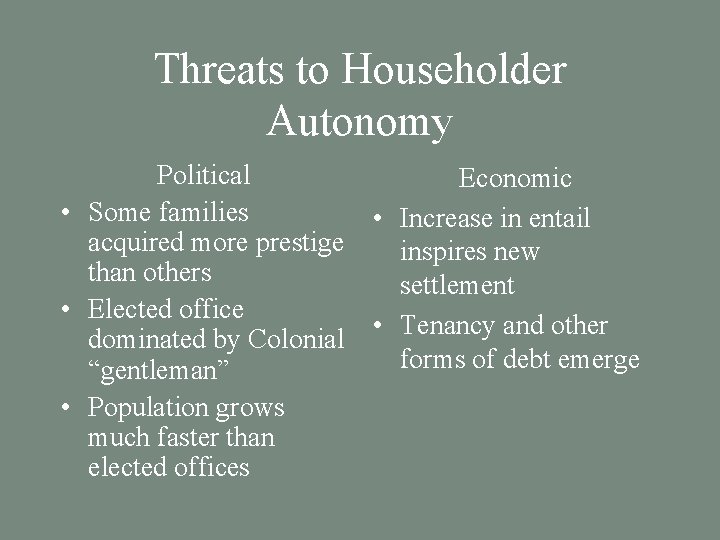 Chapter 4 Provincial America and the Struggle for