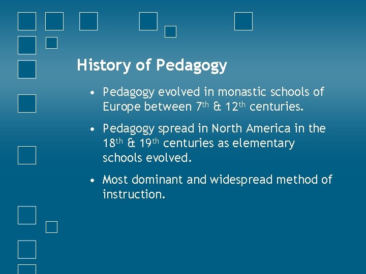 Andragogy vs Pedagogy WED 486 Theory and Practice