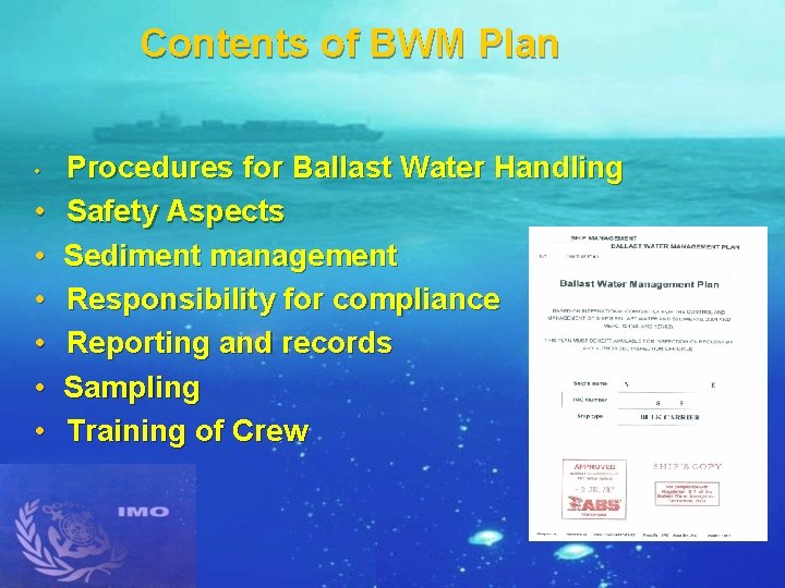 MODULE 9 BALLAST WATER MANAGEMENT ON SHIPS Views