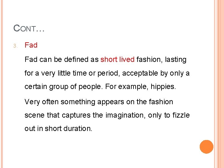 CLASSIFICATION OF FASHION AND TYPES OF DESIGN TRADE