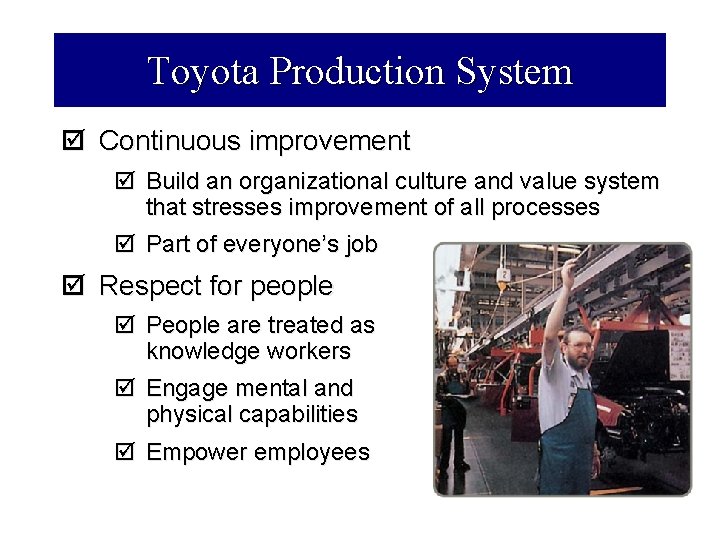 Lecture 28 JustinTime Manufacturing Continued Books Introduction to