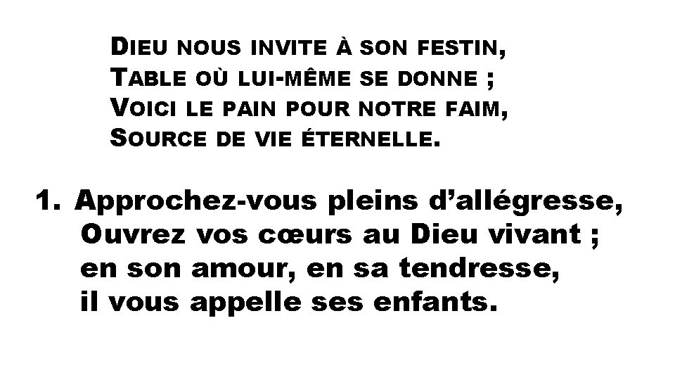 me Messe du 18 dimanche du temps ordinaire