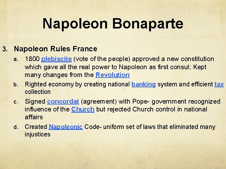 French Absolutism Enlightenment Revolution Outcome Napoleon Bonaparte ...