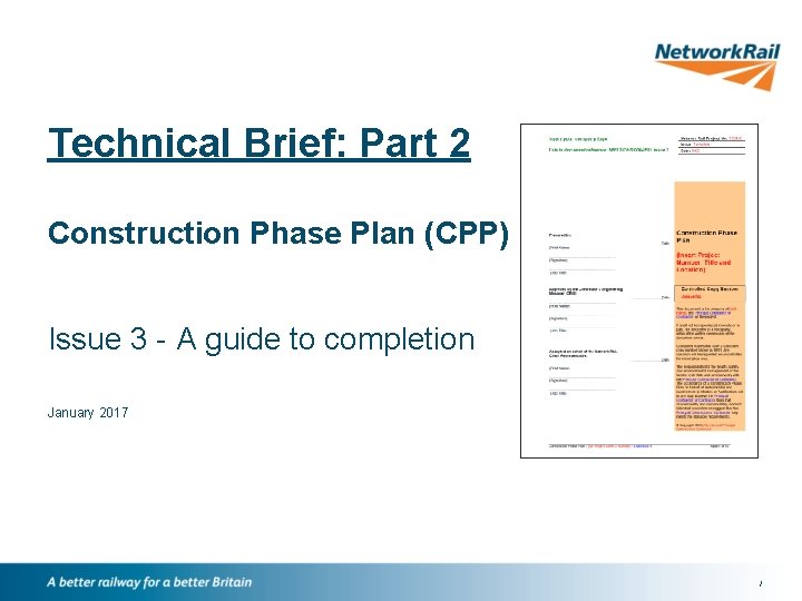 Technical Brief Part 2 Construction Phase Plan CPP
