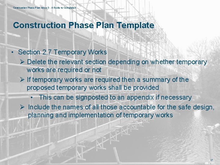 Technical Brief Part 2 Construction Phase Plan CPP