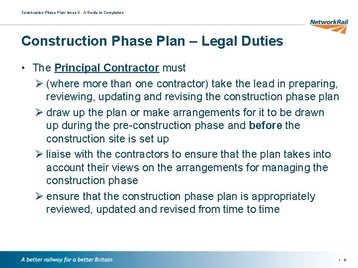 Technical Brief Part 2 Construction Phase Plan CPP