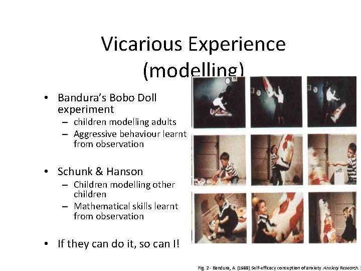 Banduras social learning theory emphasises the key role