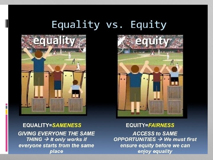 The Great Equalizer Equality Equity and Social Justice