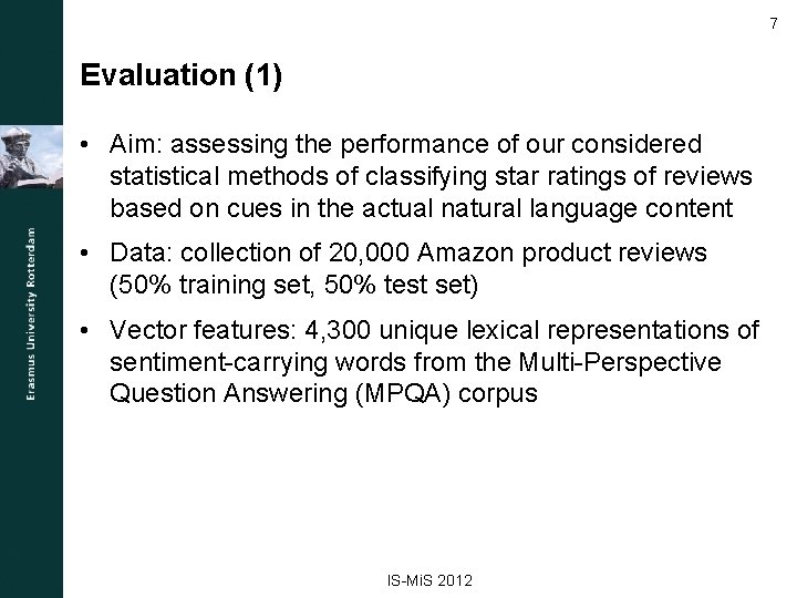 A Statistical Approach to Star Rating Classification of