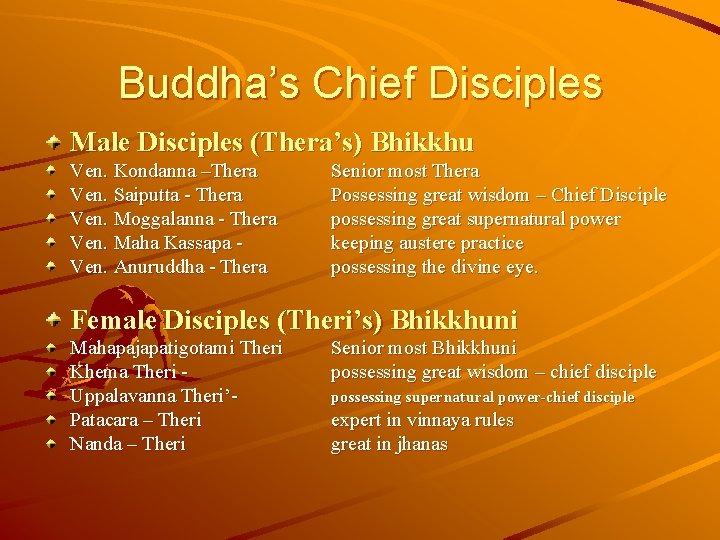 Life of Gotama Buddha GOTAMA BUDDHA A unique