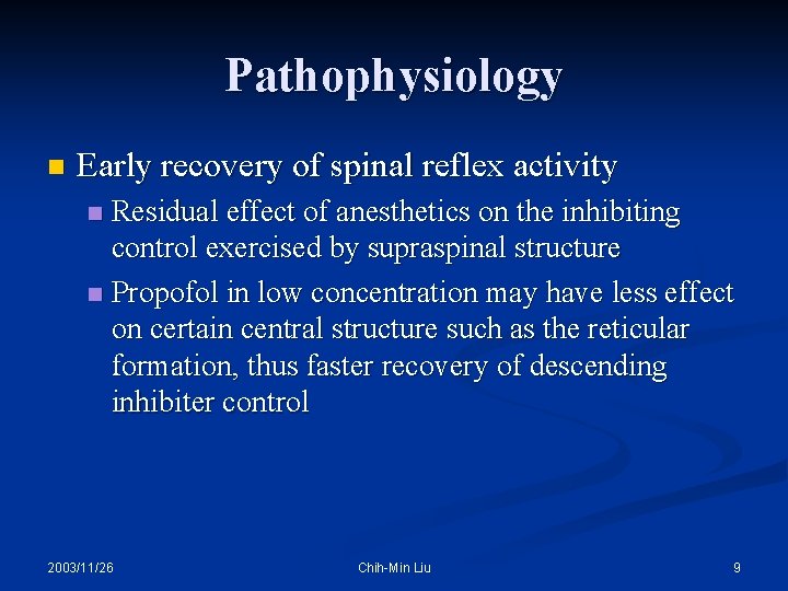 Postanesthetic Shivering Epidemiology Pathophysiology Prevention and ...